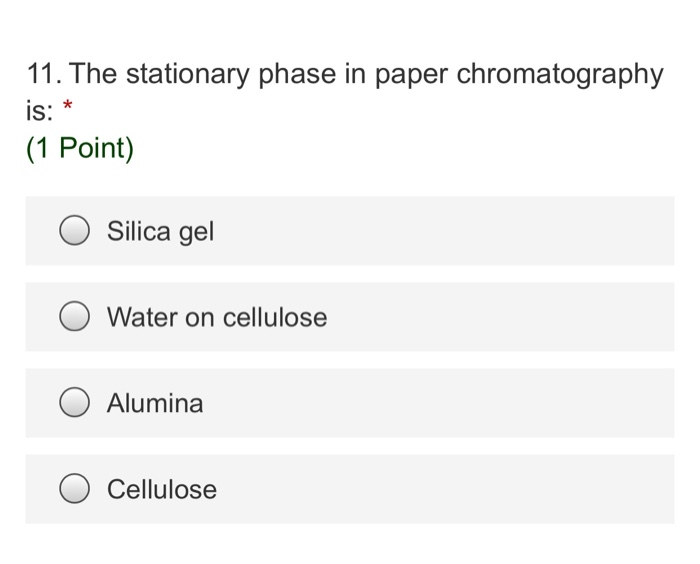 Solved 9. The stationary phase can be --------- or where the | Chegg.com