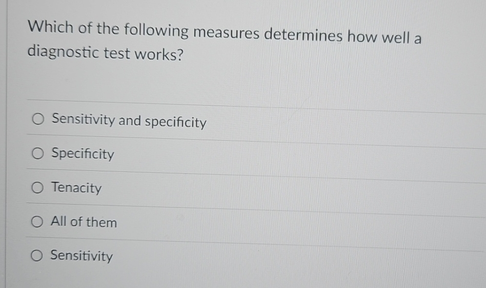 Solved Which of the following measures determines how well a | Chegg.com