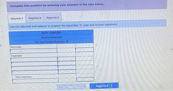 Solved Tableau DA 3-3: Mini-Case, Analyzing adjusting | Chegg.com