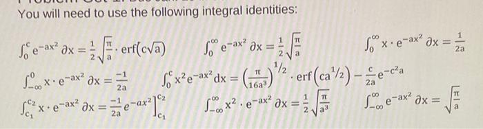 Solved You will need to use the following integral | Chegg.com