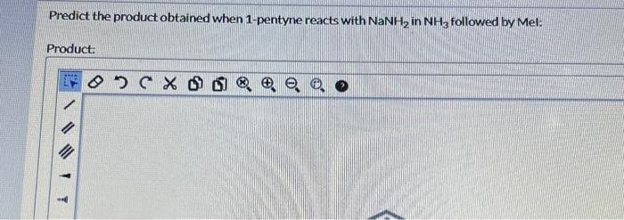 Solved Predict the product obtained when 1-pentyne reacts | Chegg.com