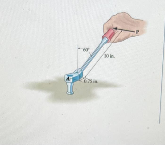 Solved If a torque or moment of 41lb⋅ in is required to | Chegg.com