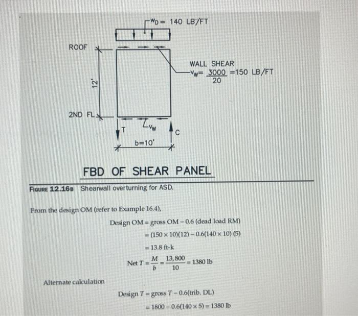 Solved in the calculation of Design OM or Design T, where | Chegg.com