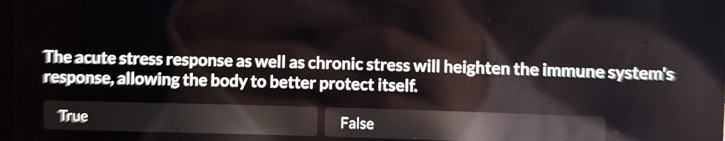 Solved The acute stress response as well as chronic stress | Chegg.com