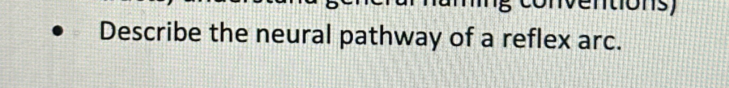Solved Describe the neural pathway of a reflex arc. | Chegg.com