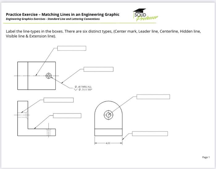 Solved Practice Exercise - Matching Lines in an Engineering | Chegg.com