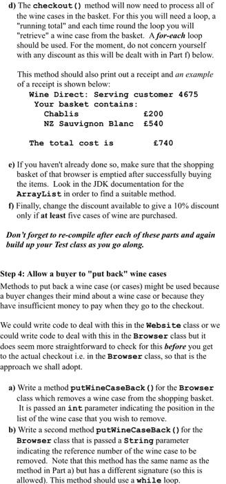 Solved Programming I Individual Assessed Coursework 4 | Chegg.com
