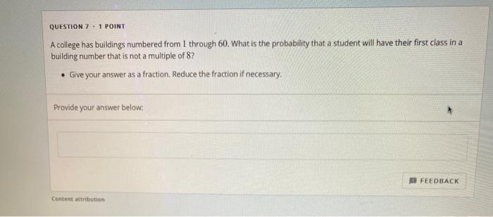 Solved QUESTION 7.1 POINT A college has buildings numbered | Chegg.com