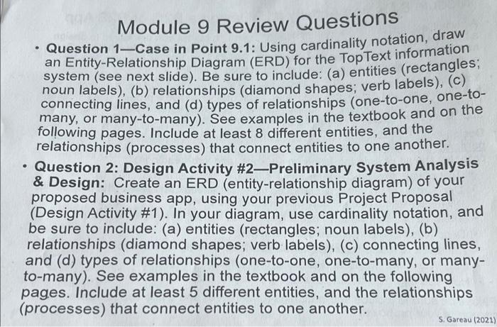 Solved . Module 9 Review Questions Question 1–Case in Point | Chegg.com