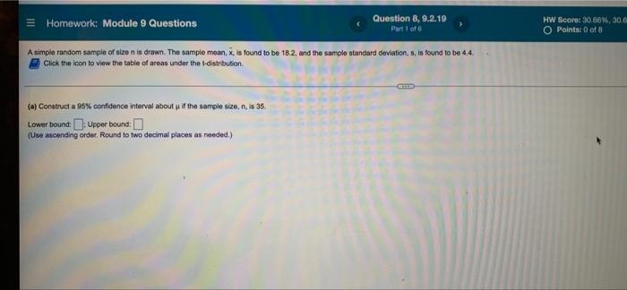 Solved Homework: Module 9 Questions Question 5, 9.1.35 Part | Chegg.com
