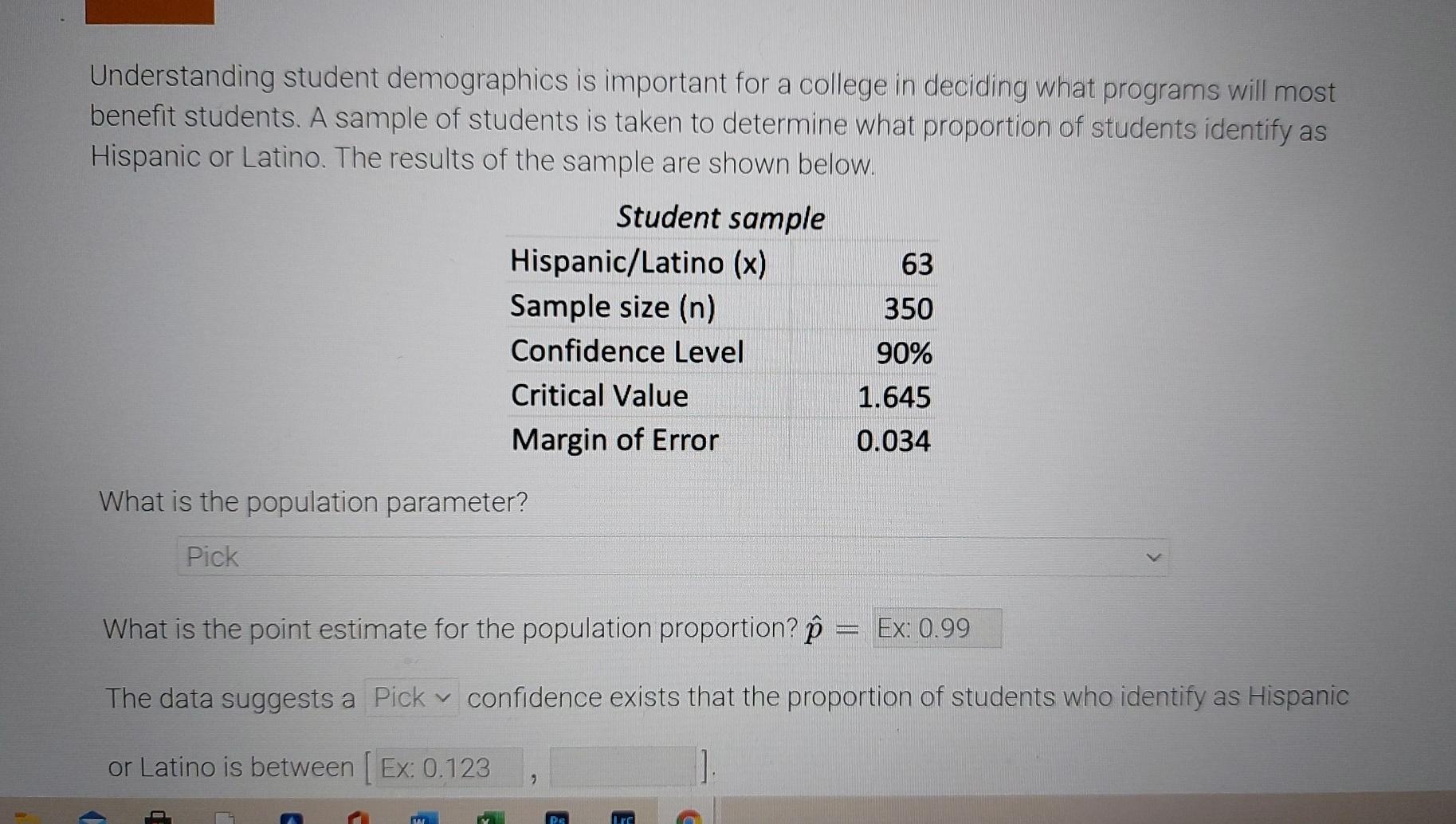 Solved Understanding student demographics is important for a | Chegg.com