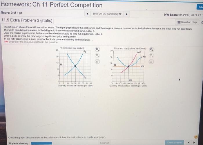 Solved Homework: Ch 11 Perfect Competition Sov Score: 0 of 1 | Chegg.com