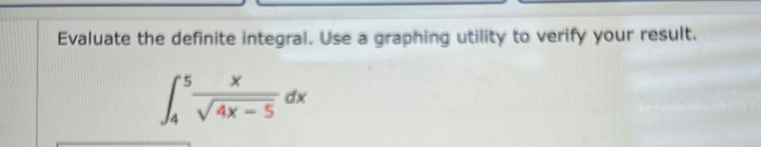 Solved Evaluate the definite integral. Use a graphing | Chegg.com