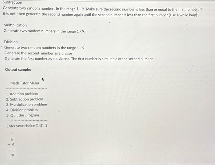Solved Generate random number Returns a pseudo-random | Chegg.com