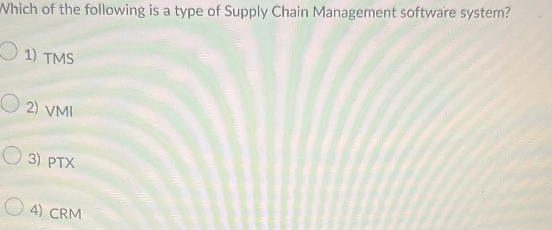 Solved Which of the following is a type of Supply Chain | Chegg.com