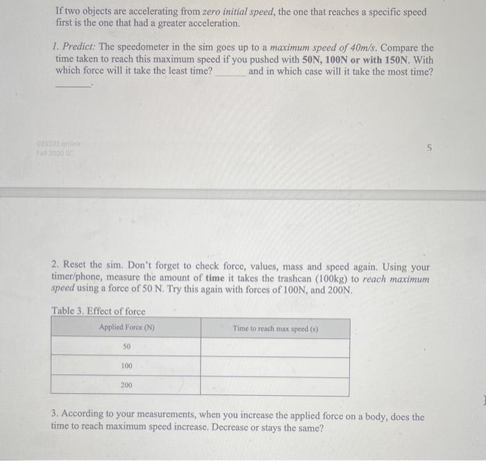 Solved If two objects are accelerating from zero initial | Chegg.com