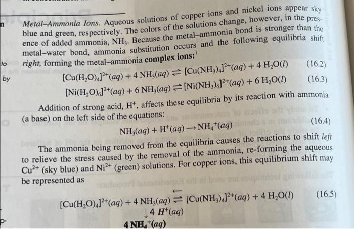 Solved Experiment 16 Report Sheet LeChâtelier's Principle; | Chegg.com