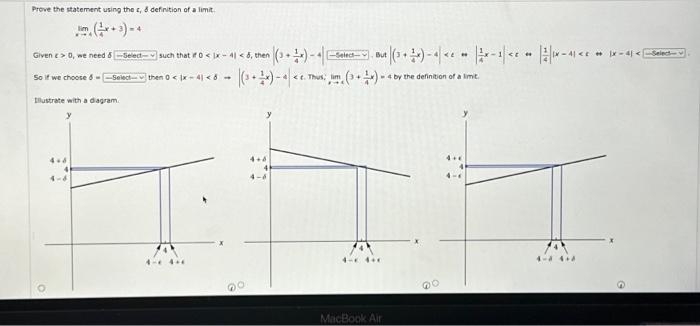 Solved Prove the statement using the E, & definition of a | Chegg.com