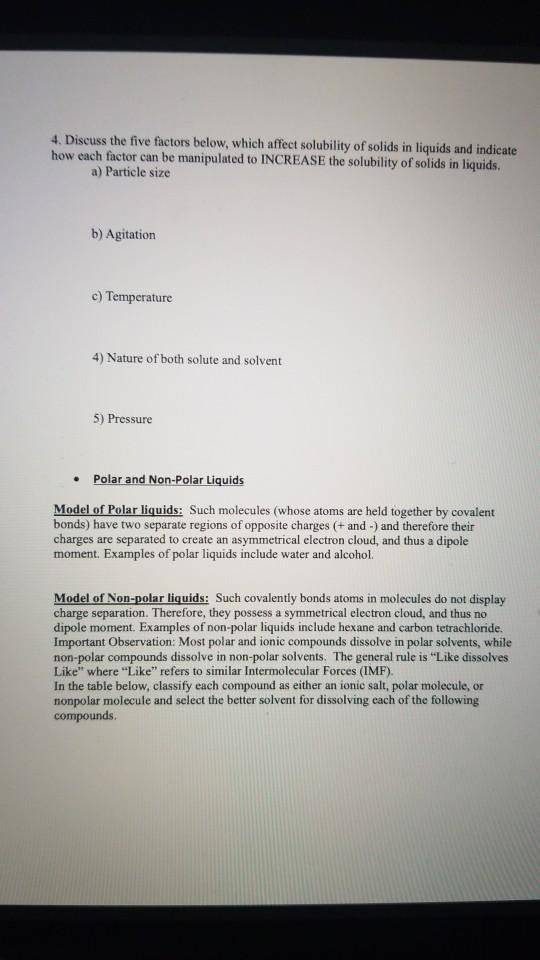 Solved Solutions Worksheet Solutions Part I. Terminology 1. | Chegg.com