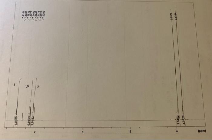 Calculate J-Values from 6-9 ppm (400hz), label | Chegg.com