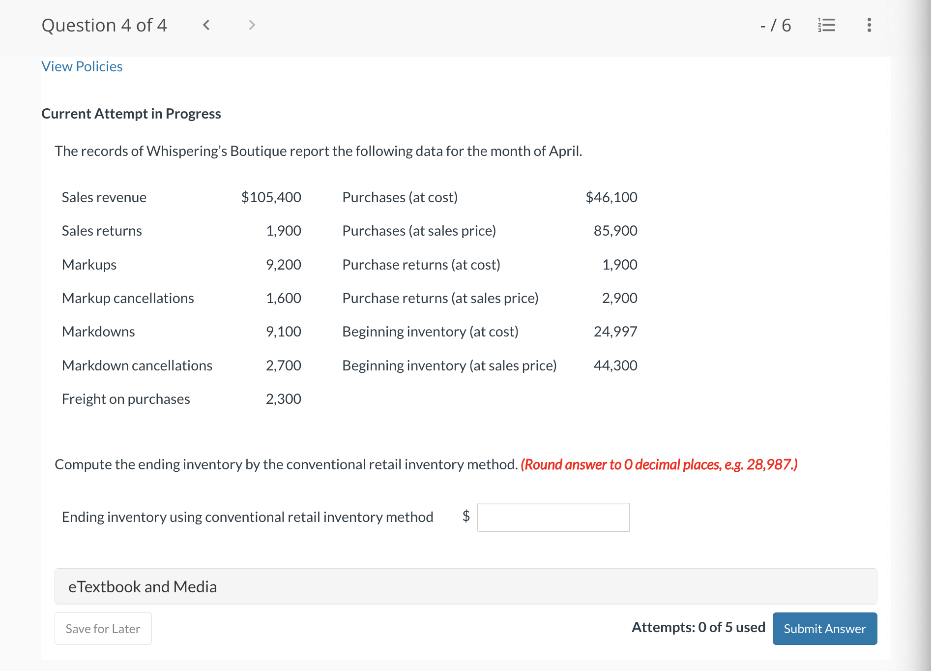 Solved View PoliciesCurrent Attempt in ProgressThe records | Chegg.com