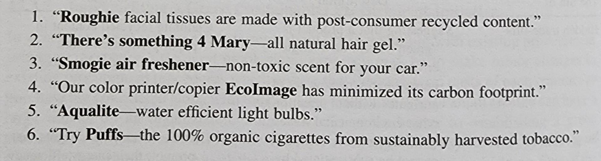 Solved 17.12 Look at the environmental claims in Example | Chegg.com