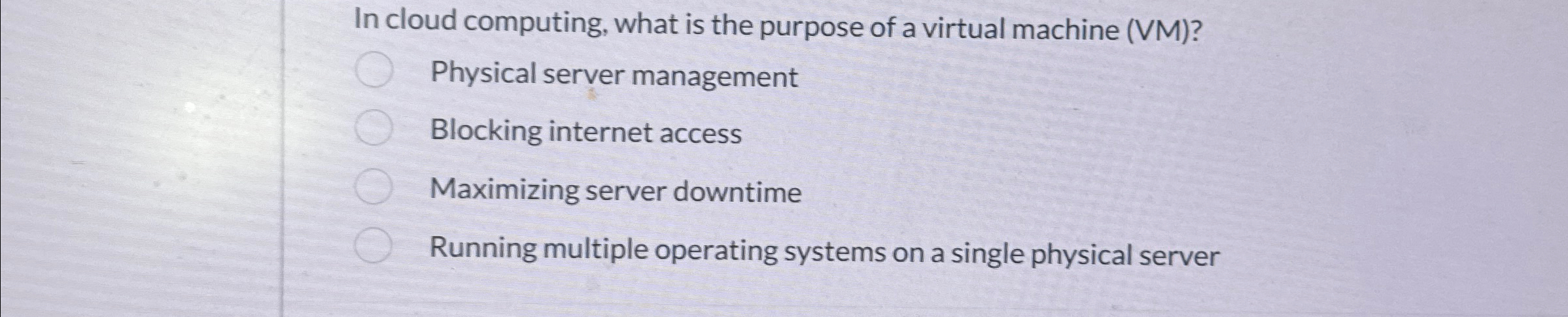 Solved In cloud computing, what is the purpose of a virtual | Chegg.com