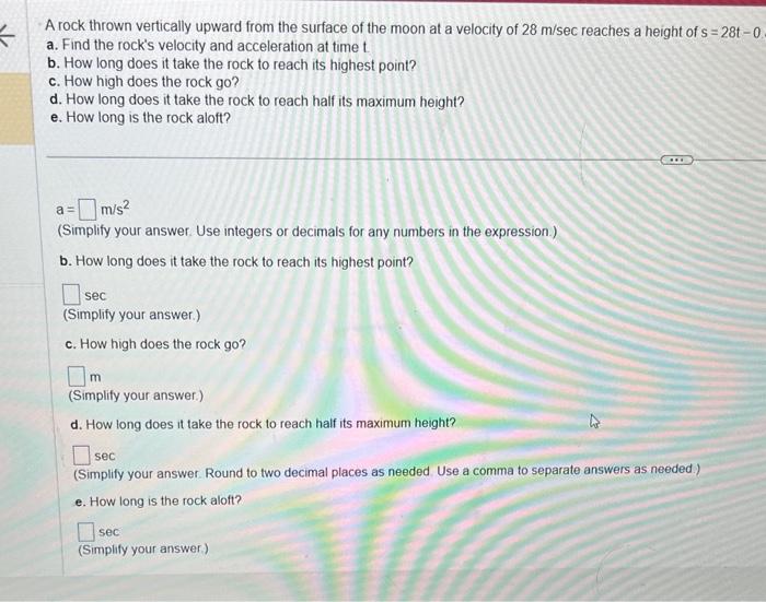 Solved please get back with me quick!! problems a-e!!! thank | Chegg.com