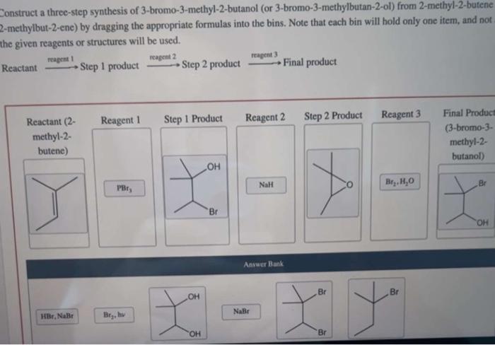 Construct a three-step synthesis of | Chegg.com