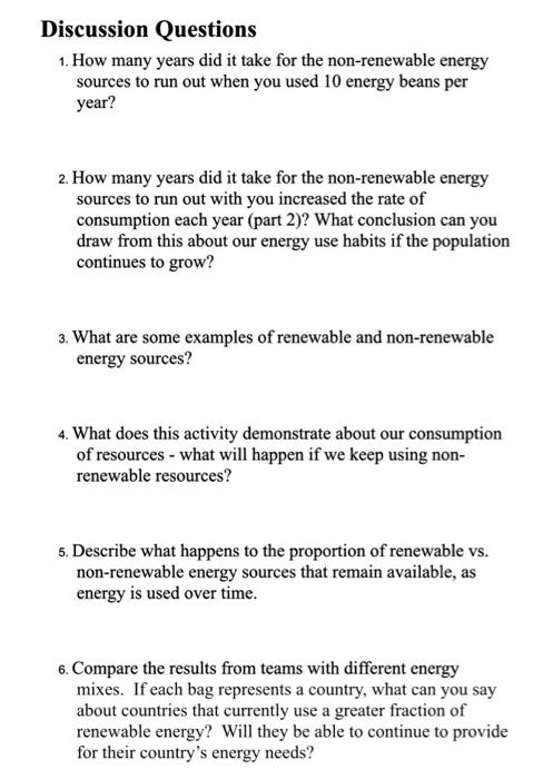 Solved Background The sources that provide the energy we use | Chegg.com