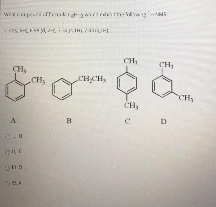 Solved What compound of formula C3H10 would exhibit the | Chegg.com