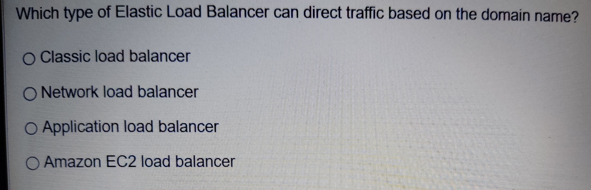 Solved Which type of Elastic Load Balancer can direct | Chegg.com