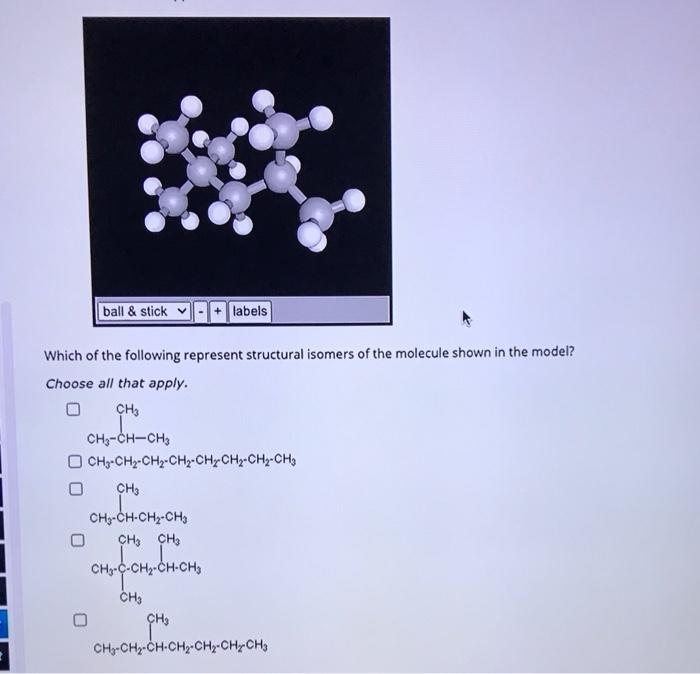 Solved Which of the following represent structural isomers | Chegg.com