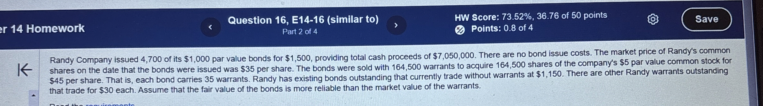 Solved Randy Company issued 4,700 ﻿of its $1,000 ﻿par value | Chegg.com