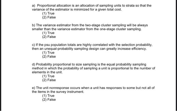 Solved a) Proportional allocation is an allocation of | Chegg.com