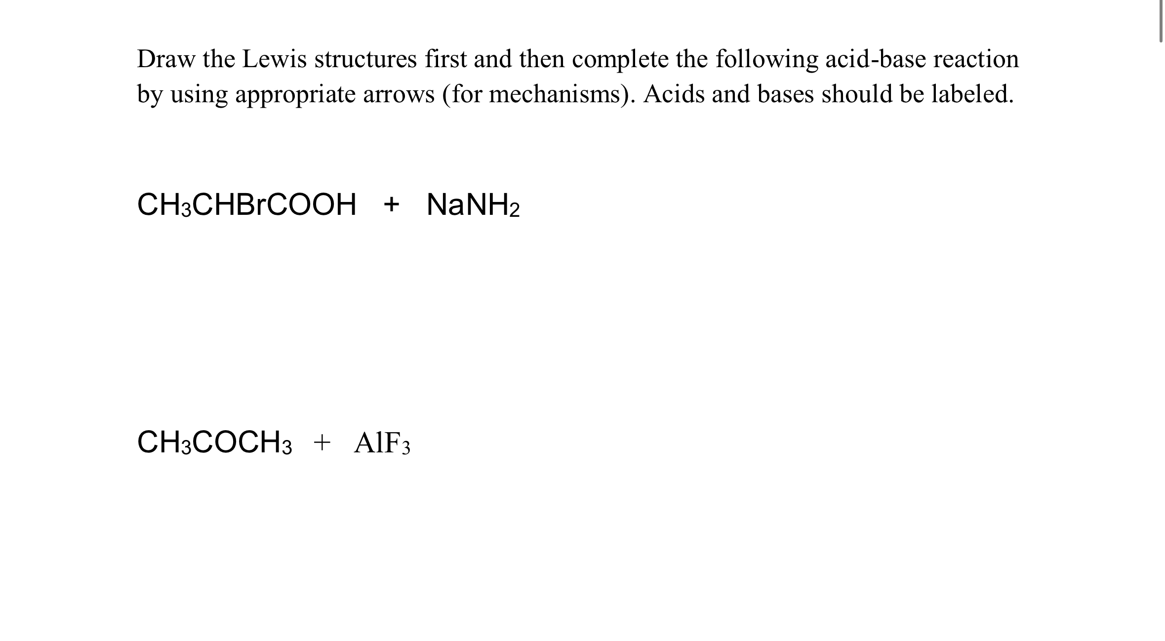 Solved PLEASE WRITE EVERYTHING DOWN ON A PAPERDraw the Lewis | Chegg.com
