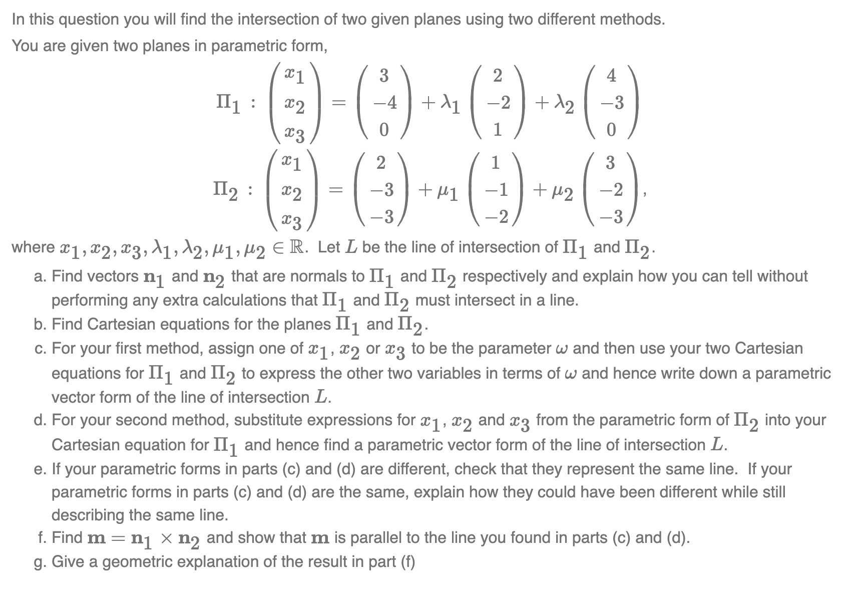 In this question you will find the intersection of | Chegg.com