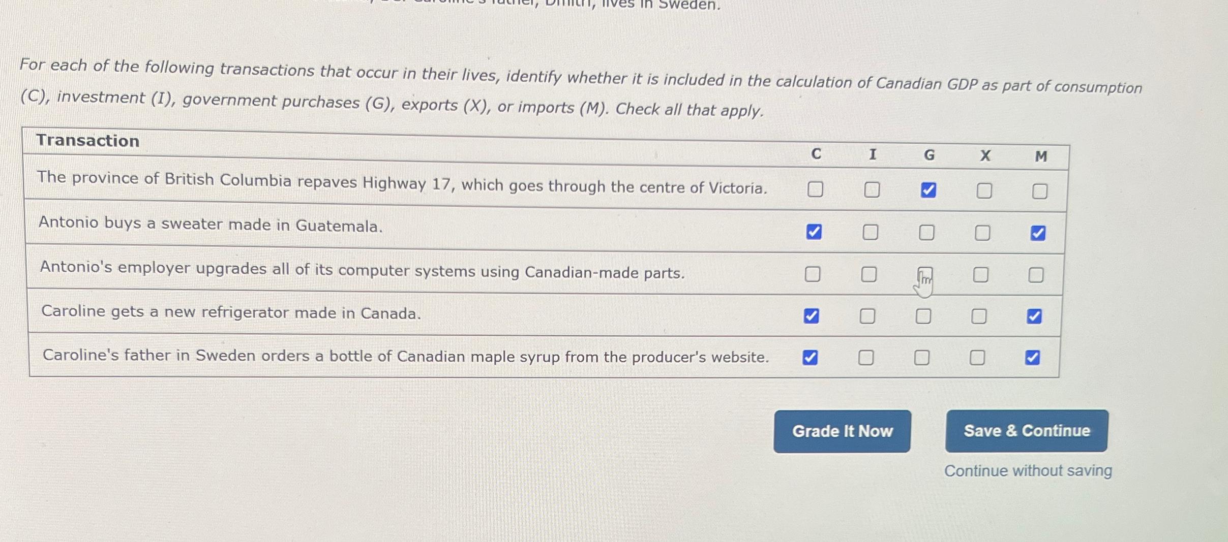 Solved For each of the following transactions that occur in | Chegg.com