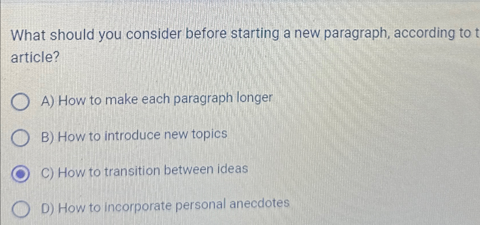 Solved What should you consider before starting a new | Chegg.com