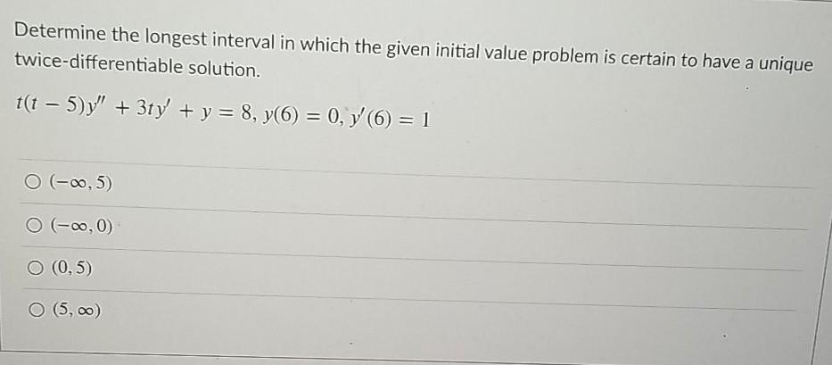 Solved Determine the longest interval in which the given | Chegg.com