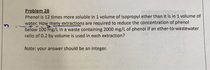 Solved Problem 2B Phenol is 12 times more soluble in 1 | Chegg.com
