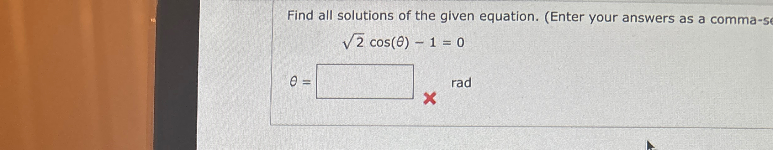 Solved Find all solutions of the given equation. (Enter your | Chegg.com