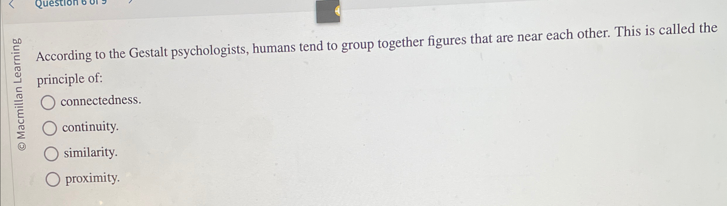 Solved According to the Gestalt psychologists, humans tend | Chegg.com