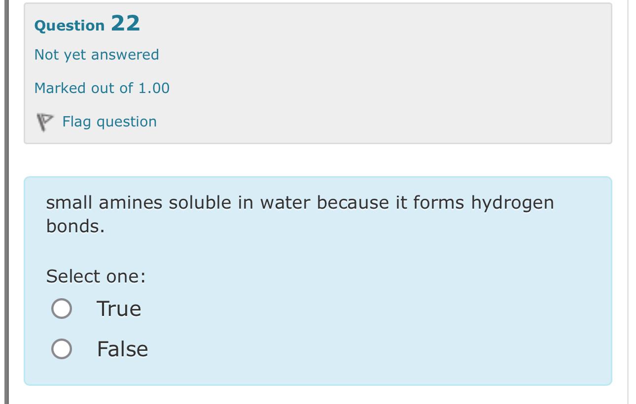 Solved Question 22Not yet answeredMarked out of 1.00Flag | Chegg.com