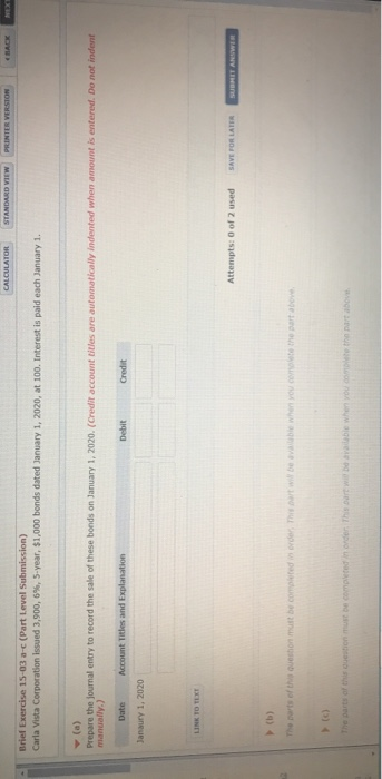 Solved CALCULATOR STANDARD VIEW PRINTER VERSTON Brief | Chegg.com