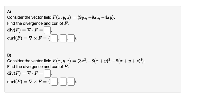 Solved A)Consider the vector field | Chegg.com