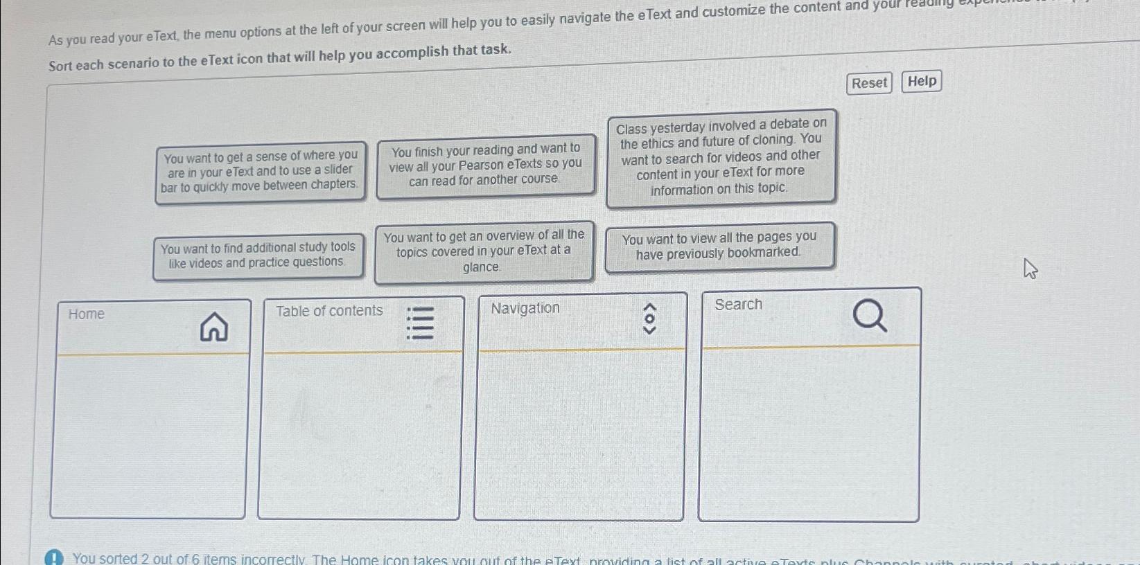 Solved As you read your eText, the menu options at the left | Chegg.com