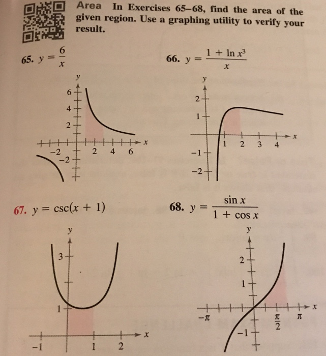 Solved Area In Exercises 65-68, find the area of the given | Chegg.com