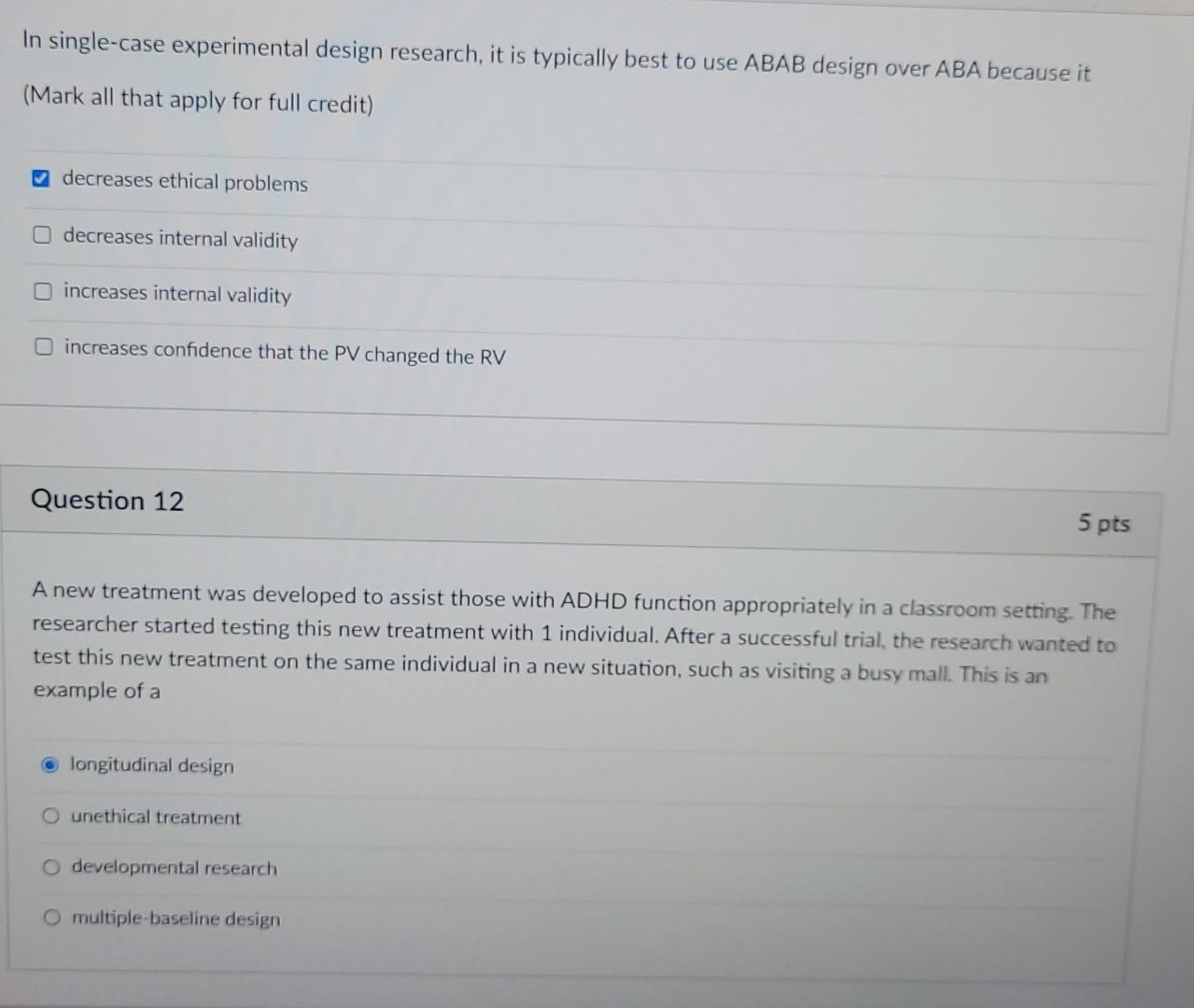 Solved In single-case experimental design research, it is | Chegg.com