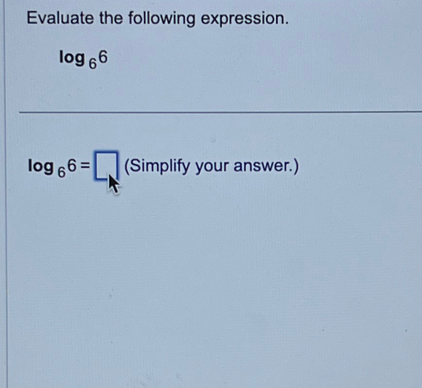 Solved Evaluate the following | Chegg.com